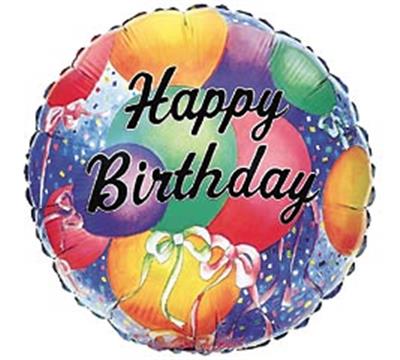 18 inch Birthday Balloons, Birthday Balloons, 18 inch balloons